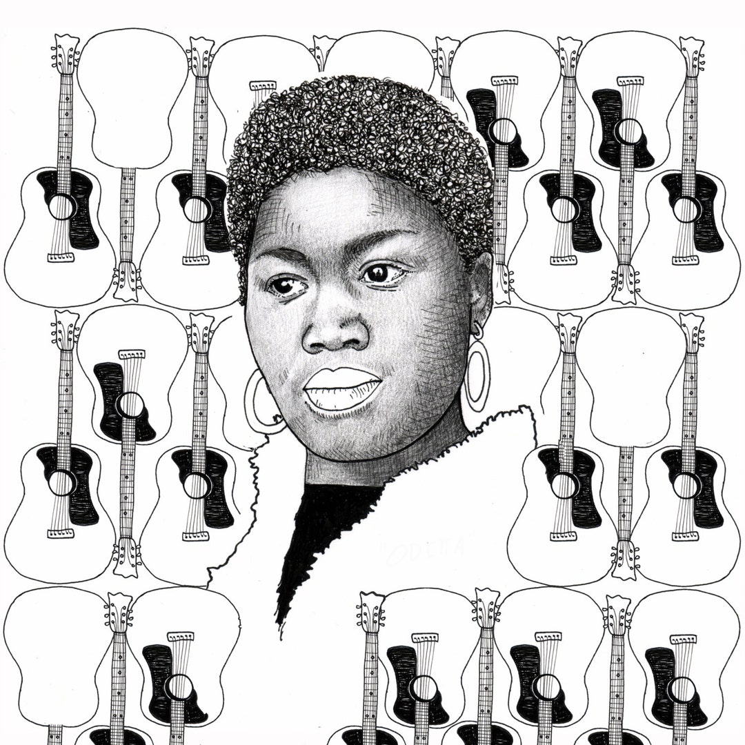 Odetta Original Illustration Art Print - Etsy