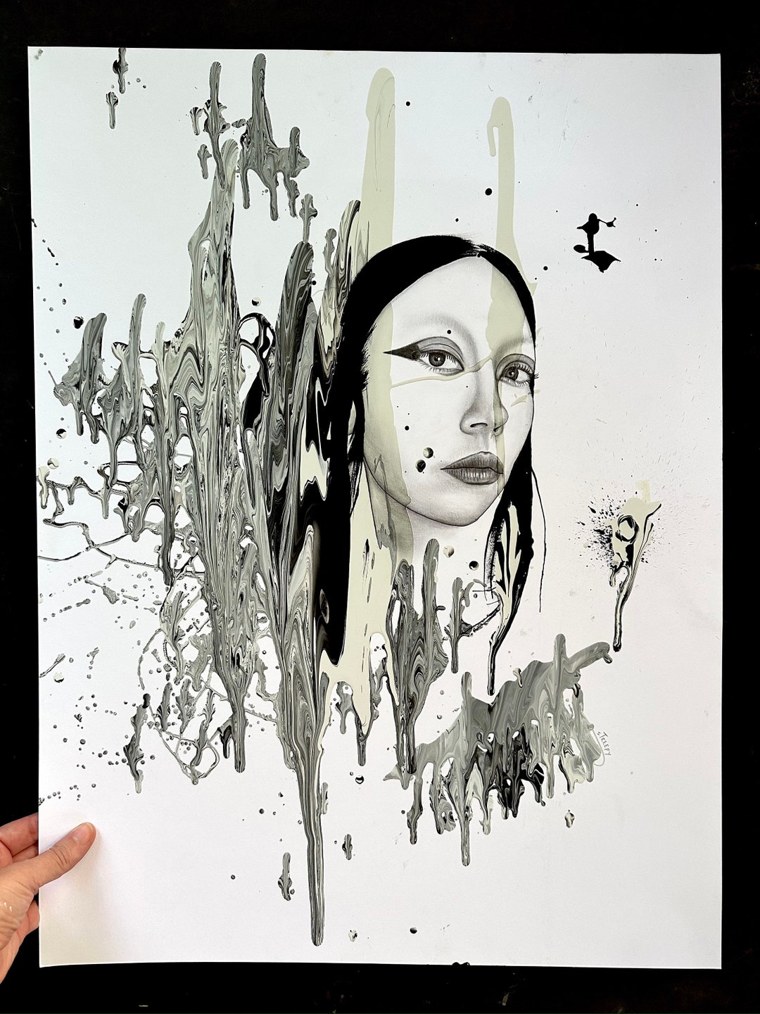 Original Art "turned Out She Was Everyone” by Mary Streepy - Etsy