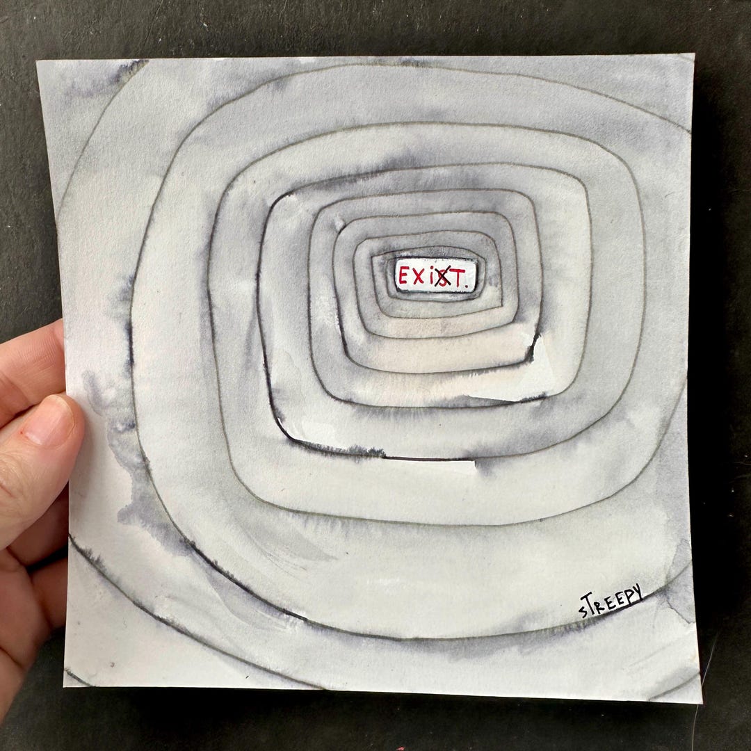 Original Art "exit” by Mary Streepy - Etsy