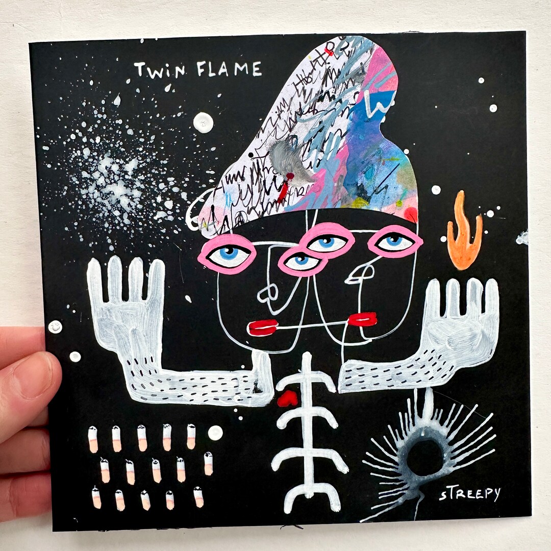 Original Art "twin Flame” by Mary Streepy - Etsy