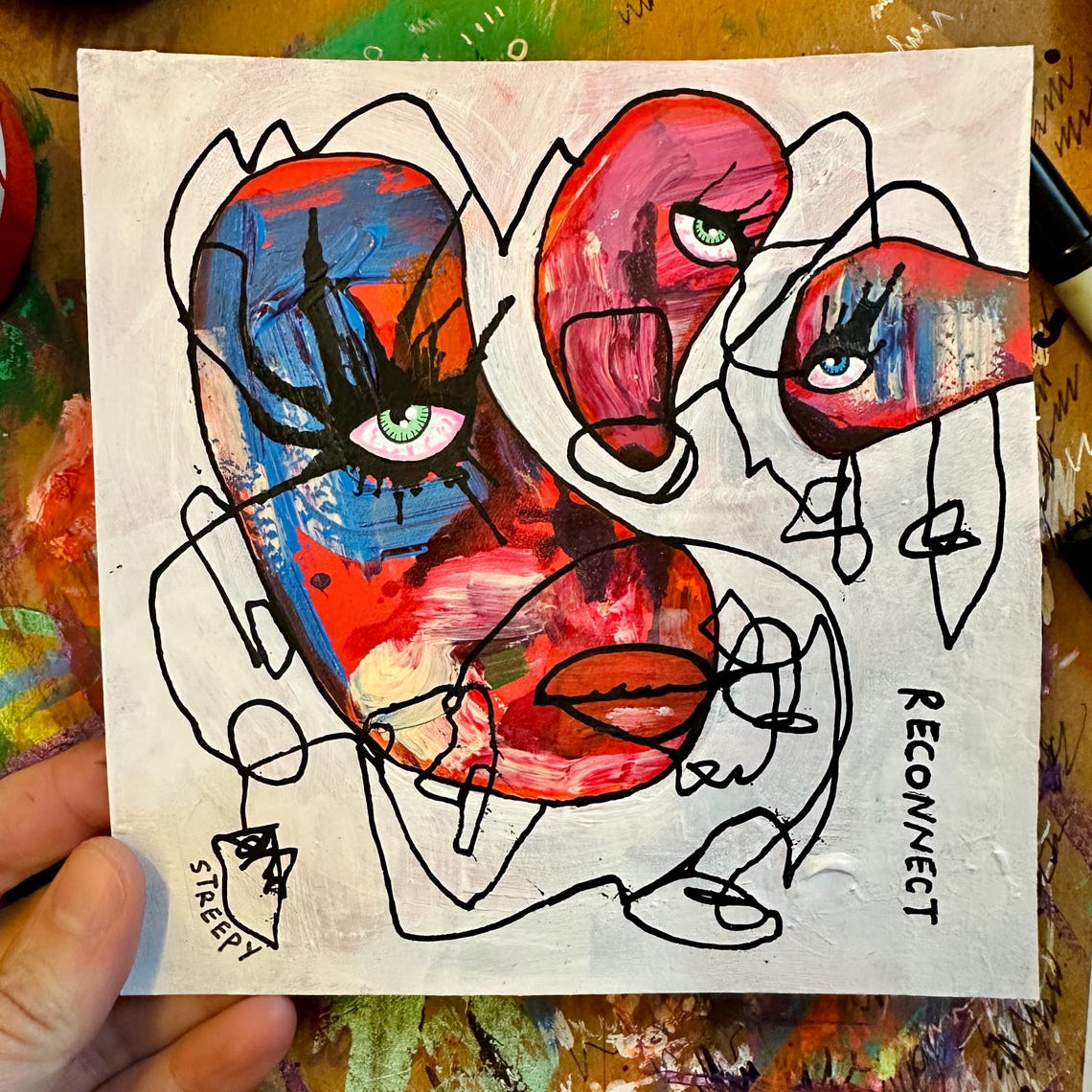 Original Art "reconnect” by Mary Streepy - Etsy