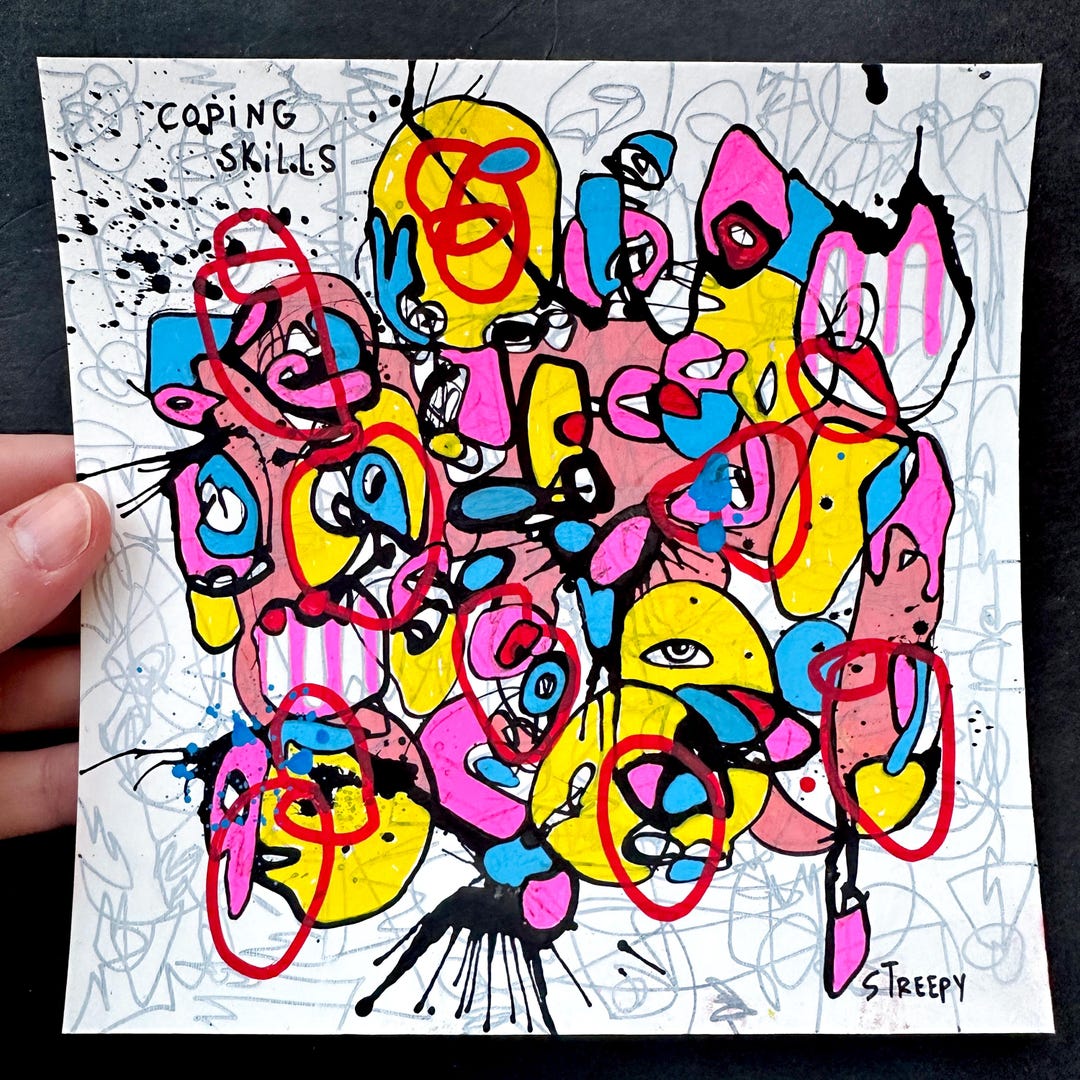 Original Art “coping Skills” by Mary Streepy - Etsy