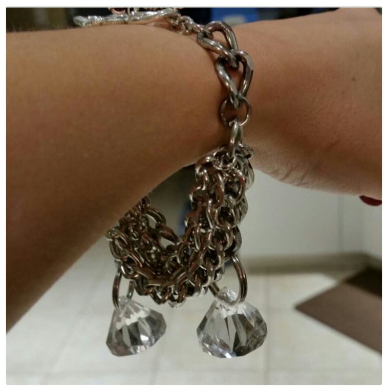Inspired by 2 Broke Girls Silver Bracelet - Etsy