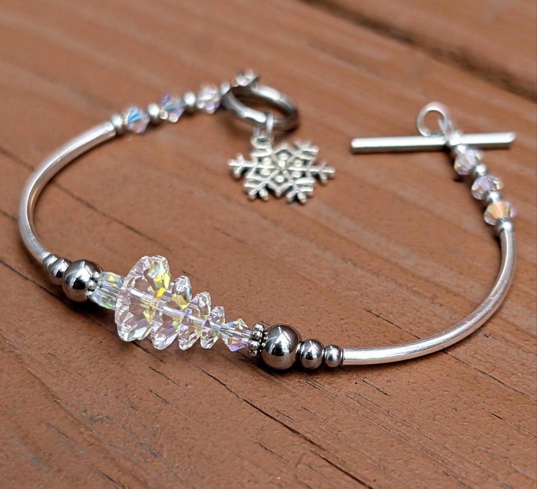 European Crystal Christmas Tree Bracelet - Etsy