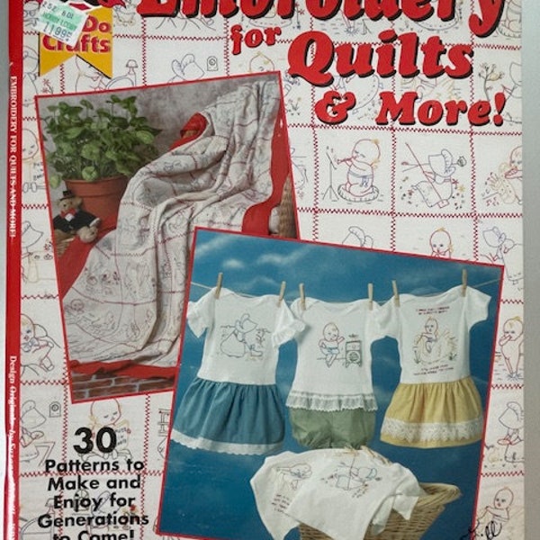 Redwork Quilt - Etsy