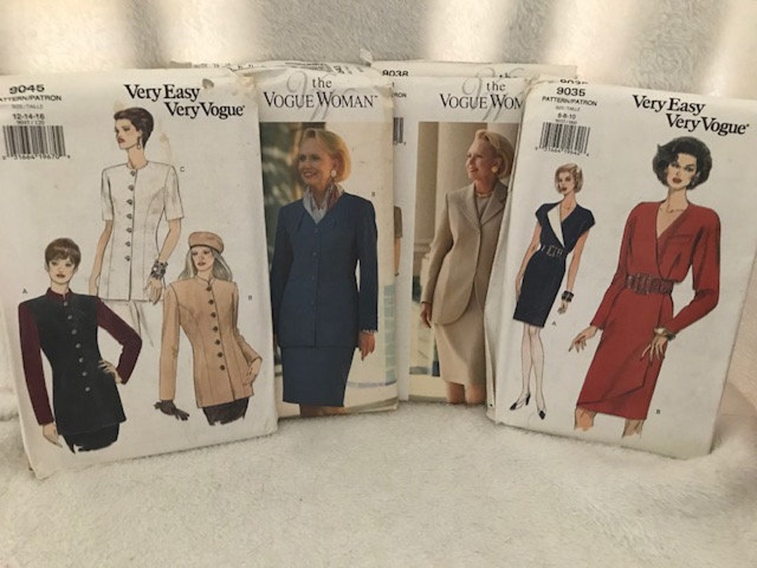 Vogue 9035, Vogue 9038, Vogue 9043, Vogue 9045, SIN CORTAR - Etsy España