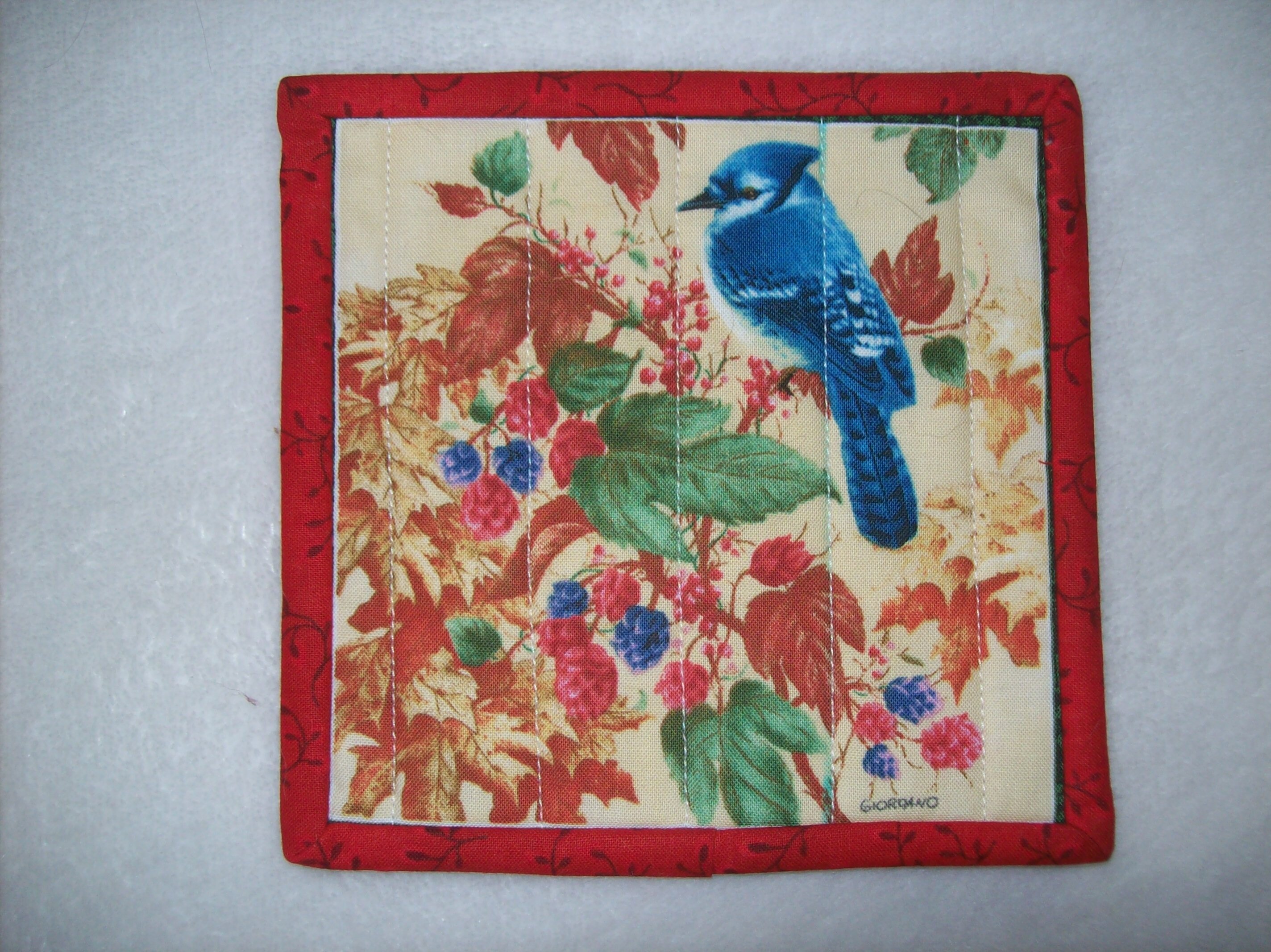 Seasonal Coasters, Cotton Coasters, Wine Coasters, Set of 4 Coasters ...