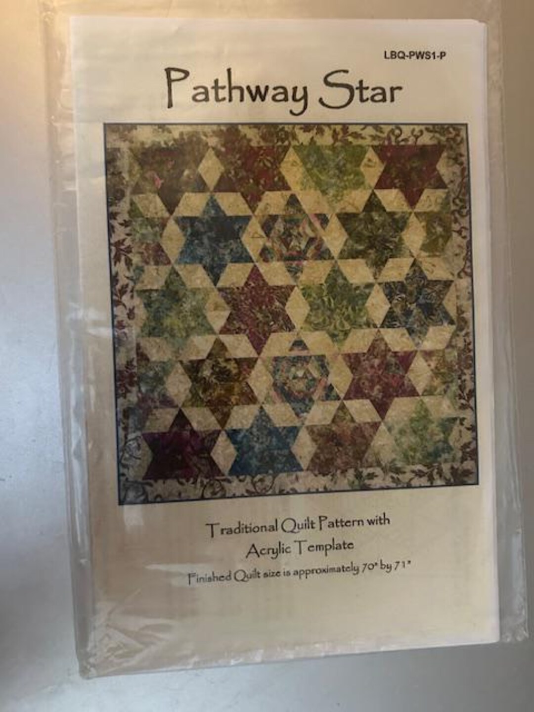Pathway Star by Edyta Sitar at Traditional Quilt Pattern, UNCUT - Etsy