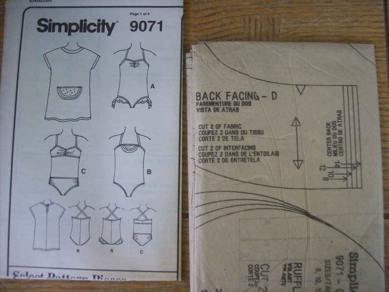 Simplicity 9071, Child's Swimsuits - Etsy