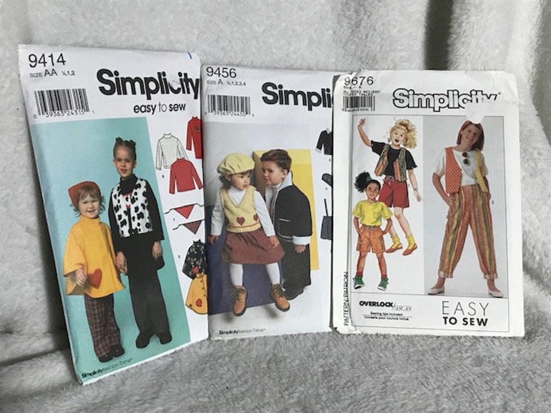 Simplicity 9414, Simplicity 9456, Simplicity 9676, UNCUT - Etsy