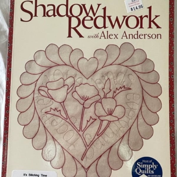 Redwork Flower - Etsy