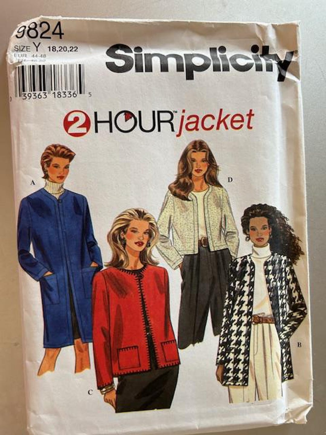 Simplicity 9824, Misses/miss Petite Unlined Jacket in Two Lengths, 3 ...