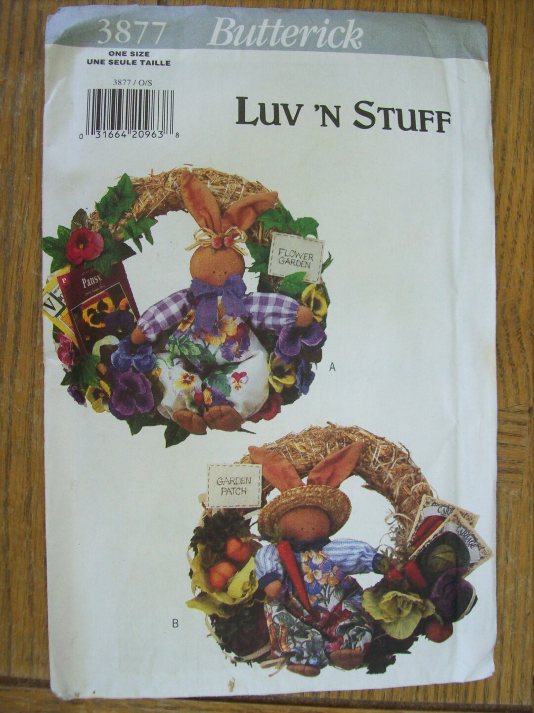 Butterick 3877, Lovn Stuff, Couronne de jardin de fleurs, Couronne de ...