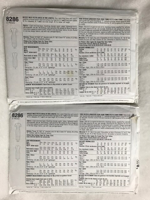 Simplicity 8286 Simplicity 9589 Simplicity 9906 Misses' - Etsy