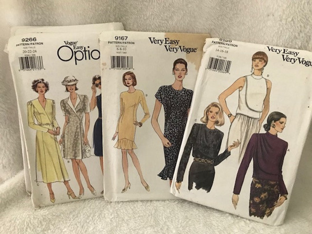 Vogue 9156, Vogue 9167, Vogue 9266, Misses' Blouse, Misses' Dress ...