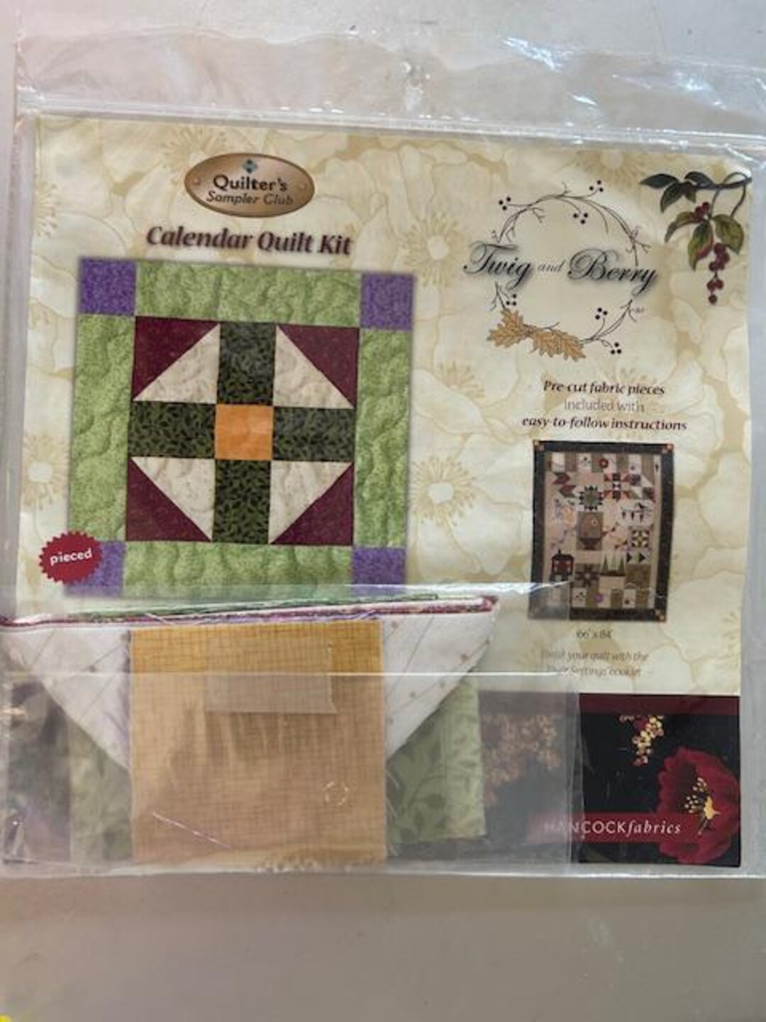 Calendar Quilt Kit, Quilter's Sampler Club, NEW UNCUT - Etsy