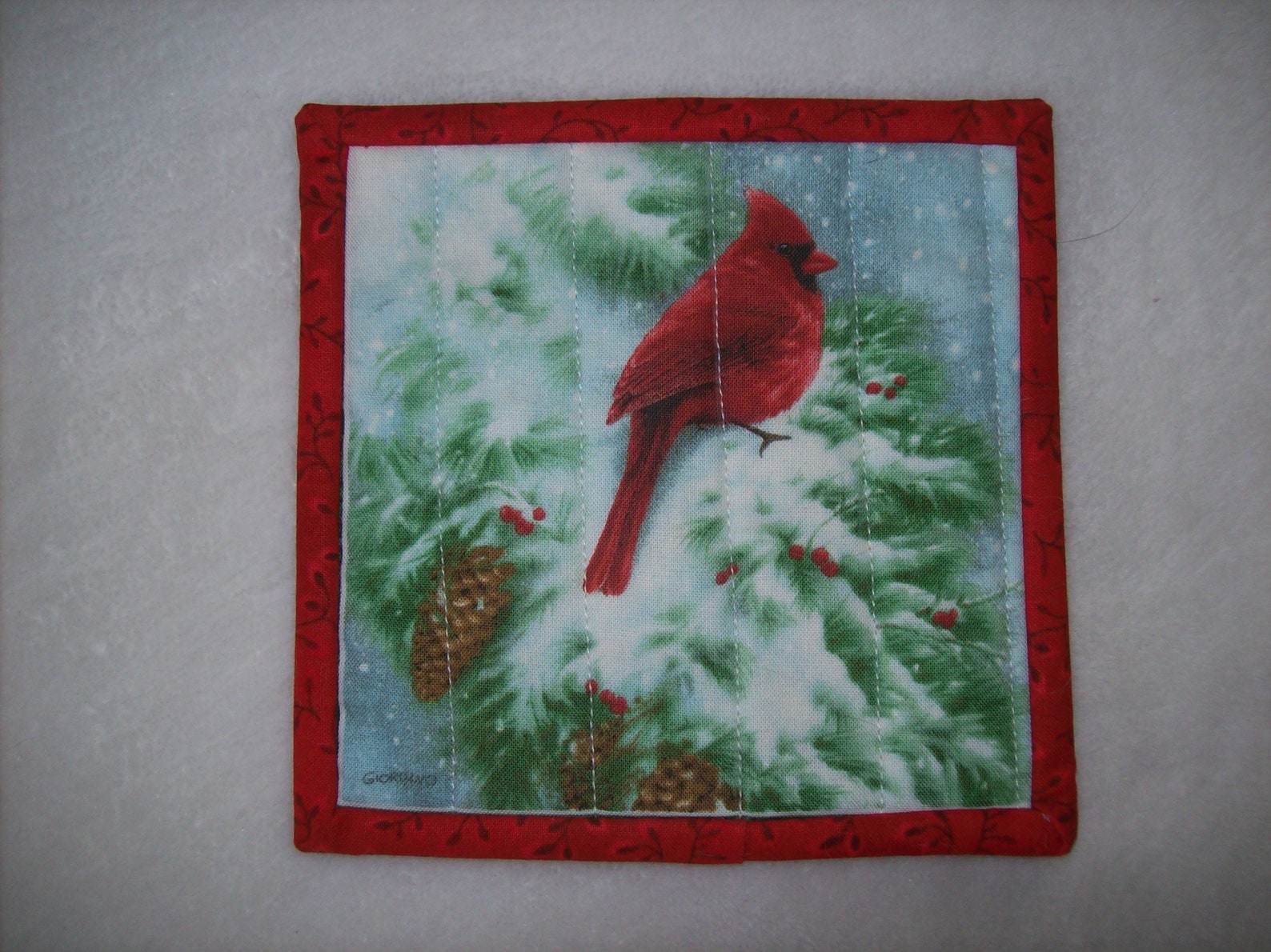 Seasonal Coasters, Cotton Coasters, Wine Coasters, Set of 4 Coasters ...