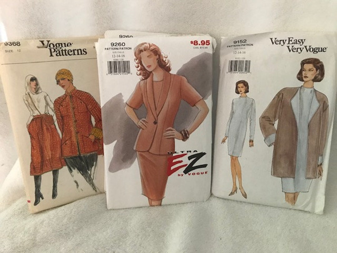 Vogue 9152, Vogue 9260, Vogue 9368, Misses' Petite Jacket & Dress ...