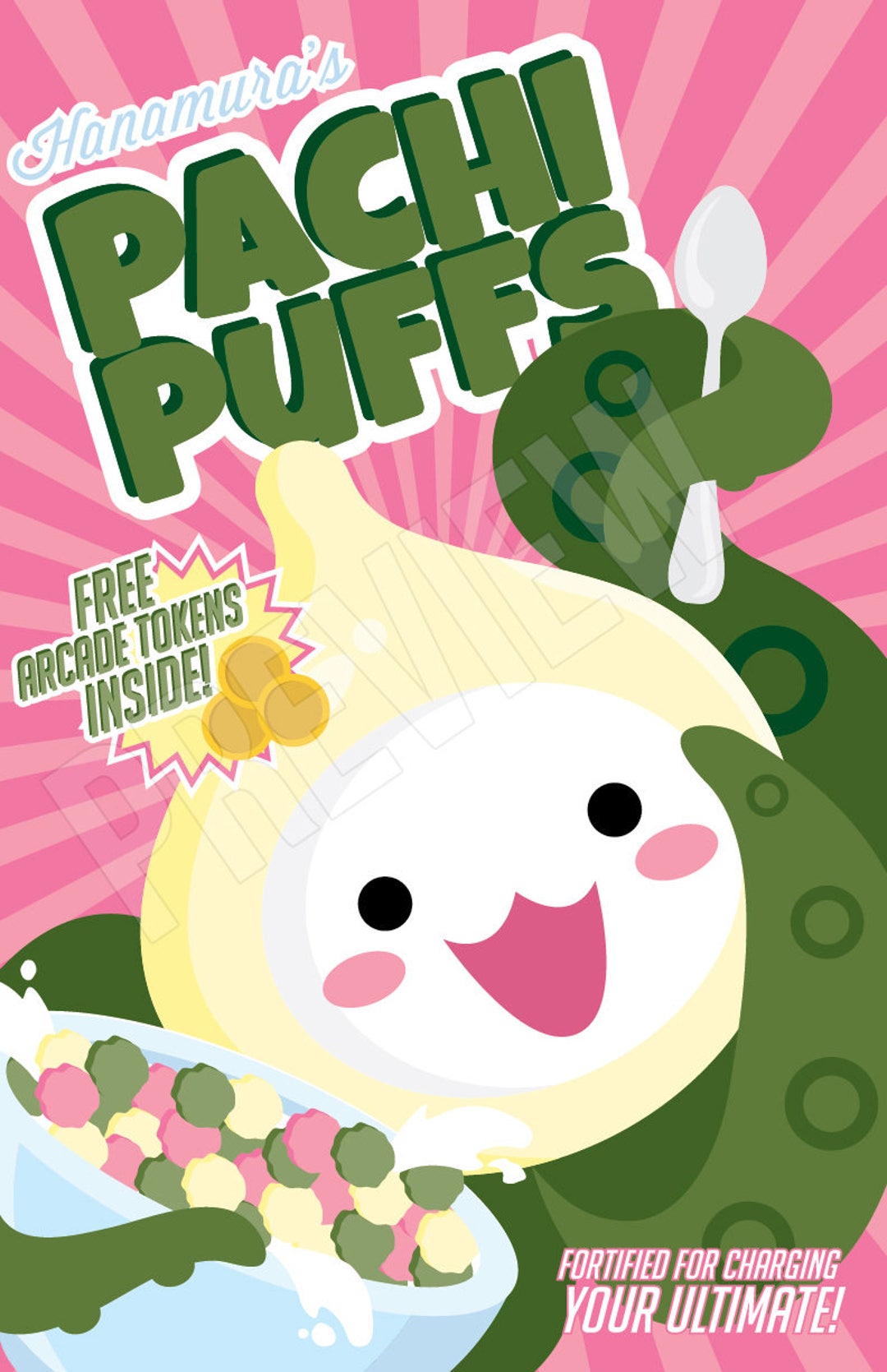 Overwatch Pachimari Cereal Box Vinyl Sticker - Etsy