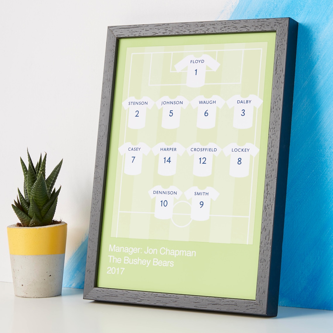 Football print football poster soccer team custom print | Etsy