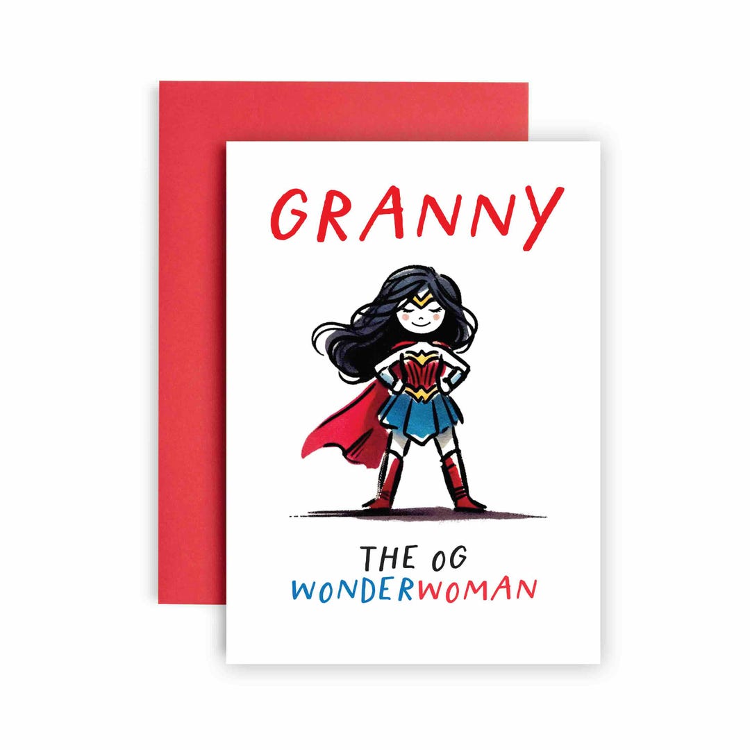 The OG Wonder Woman - Granny - Card for Her - Mother's Day - Birthday ...