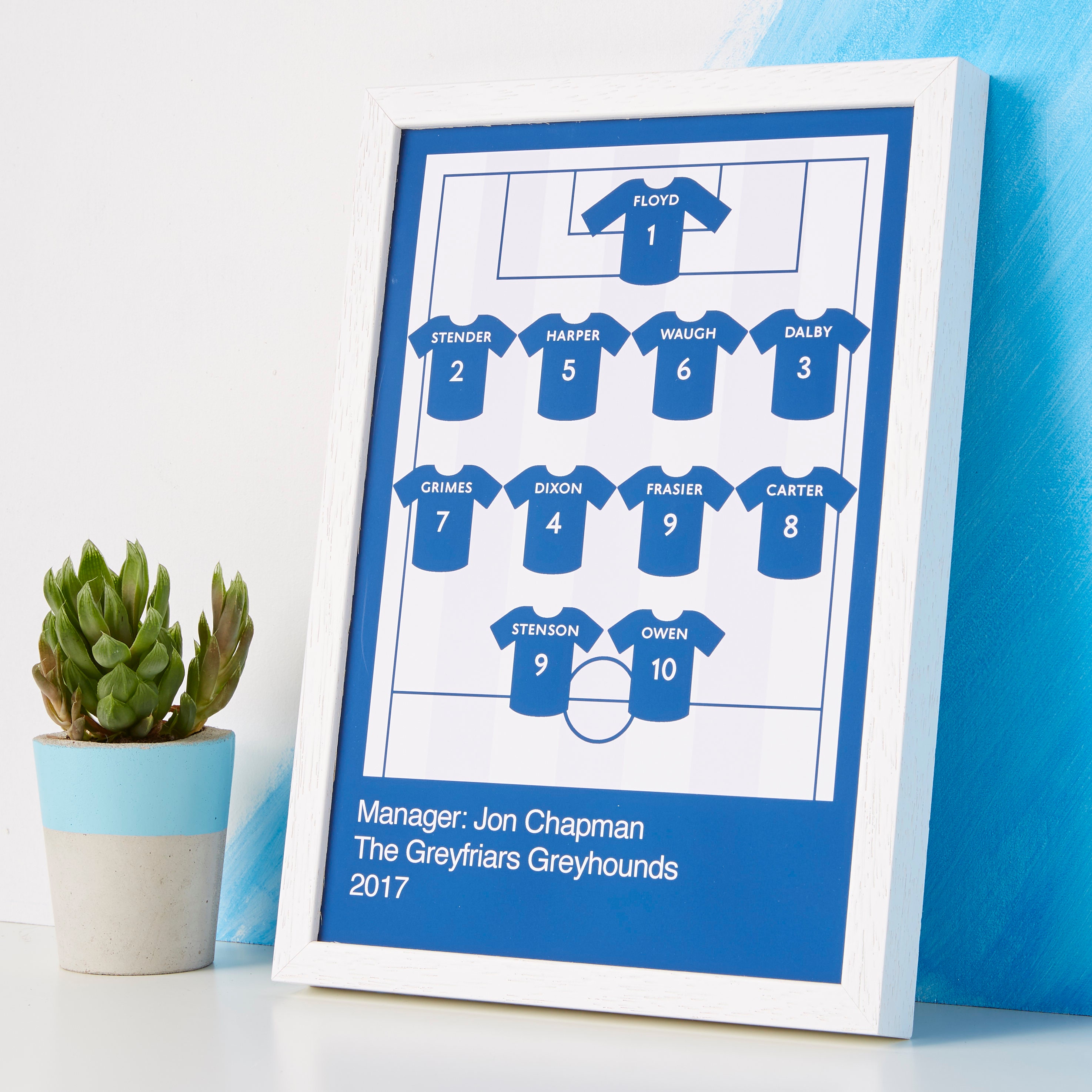 Football print football poster soccer team custom print | Etsy