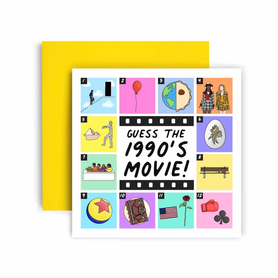Guess the Movie - Birthday Card - Funny Card - 30th Birthday - Movie ...
