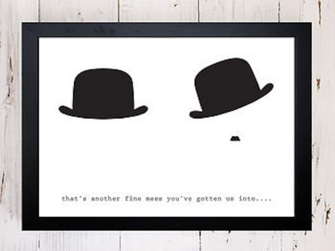Another Fine Mess Print Laurel and Hardy Print Laurel and Hardy Laurel ...