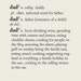 Dad Dictionary Definition Print Father Day Gift Gift for Dad Dad ...