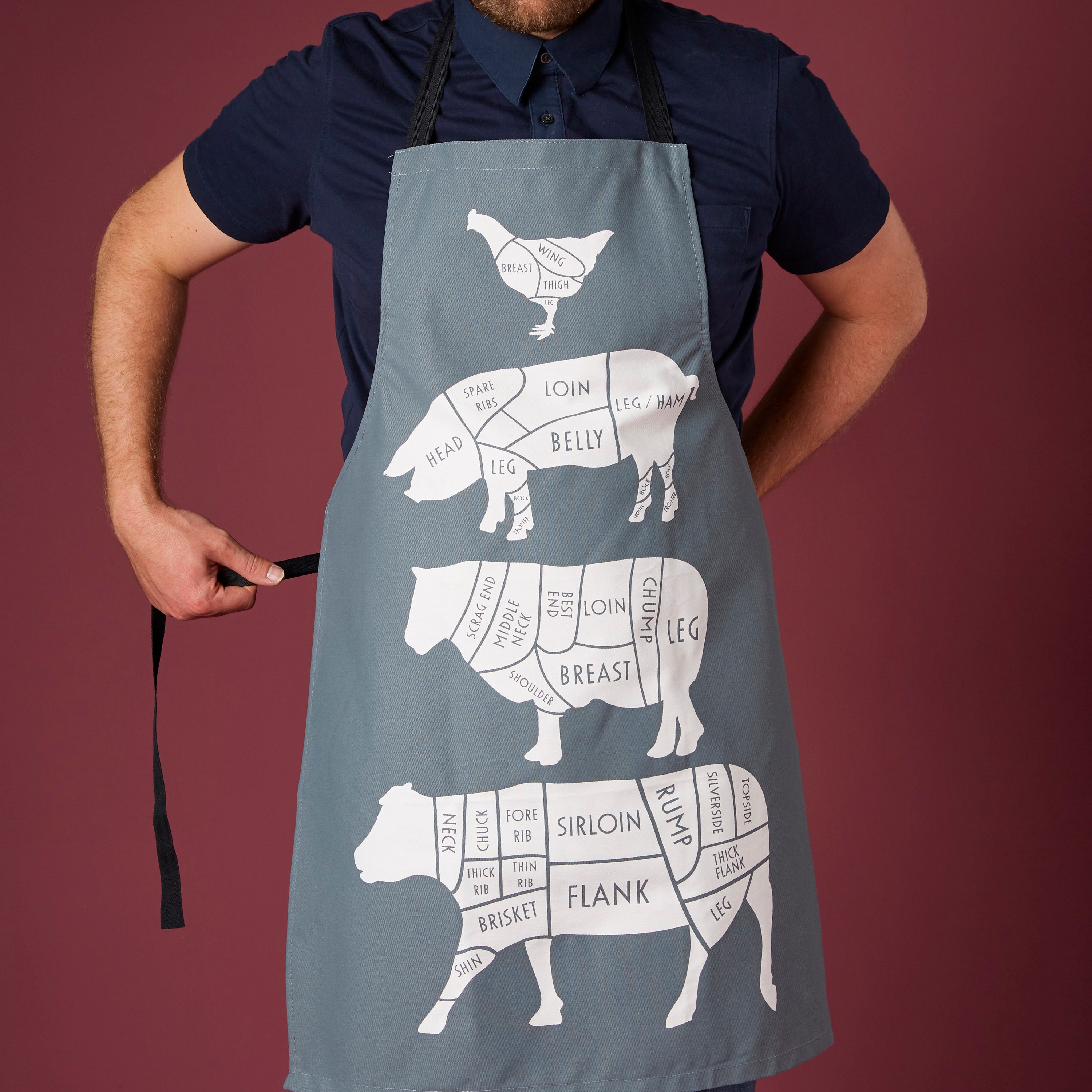 Butcher Meat Cuts Kitchen Apron Foodie Gift Chef Apron | Etsy