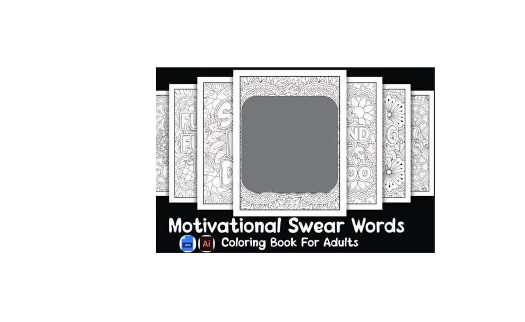Adult Stress Relief Coloring Page With Swear Words - Etsy