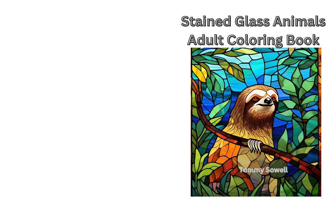 100 Stained Glass Animal Coloring Pages - Etsy