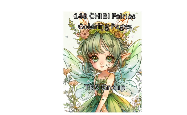 Cute Chibi Fairies for Coloring Fun - Etsy