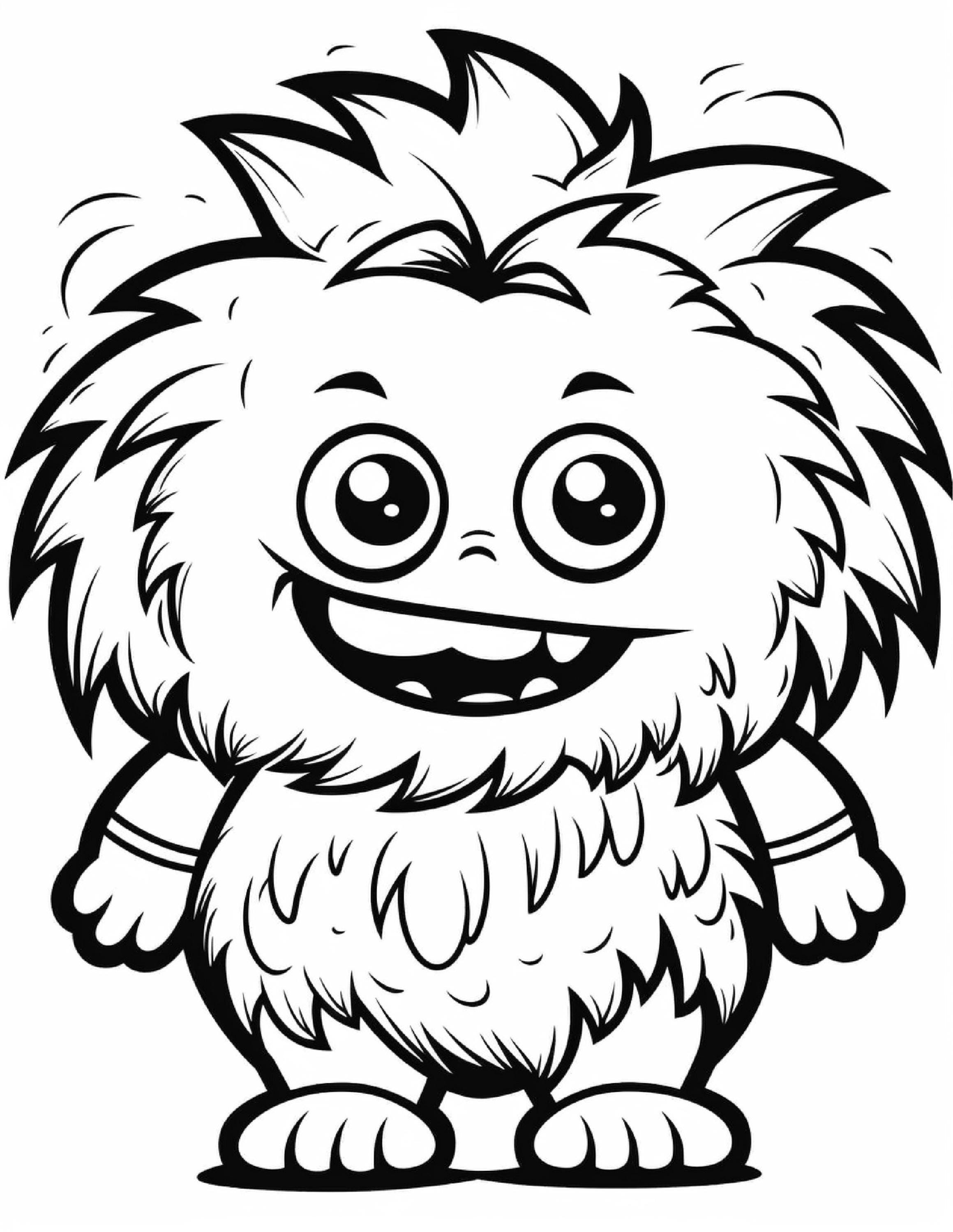 100 Cute Monster Color Pages - Etsy