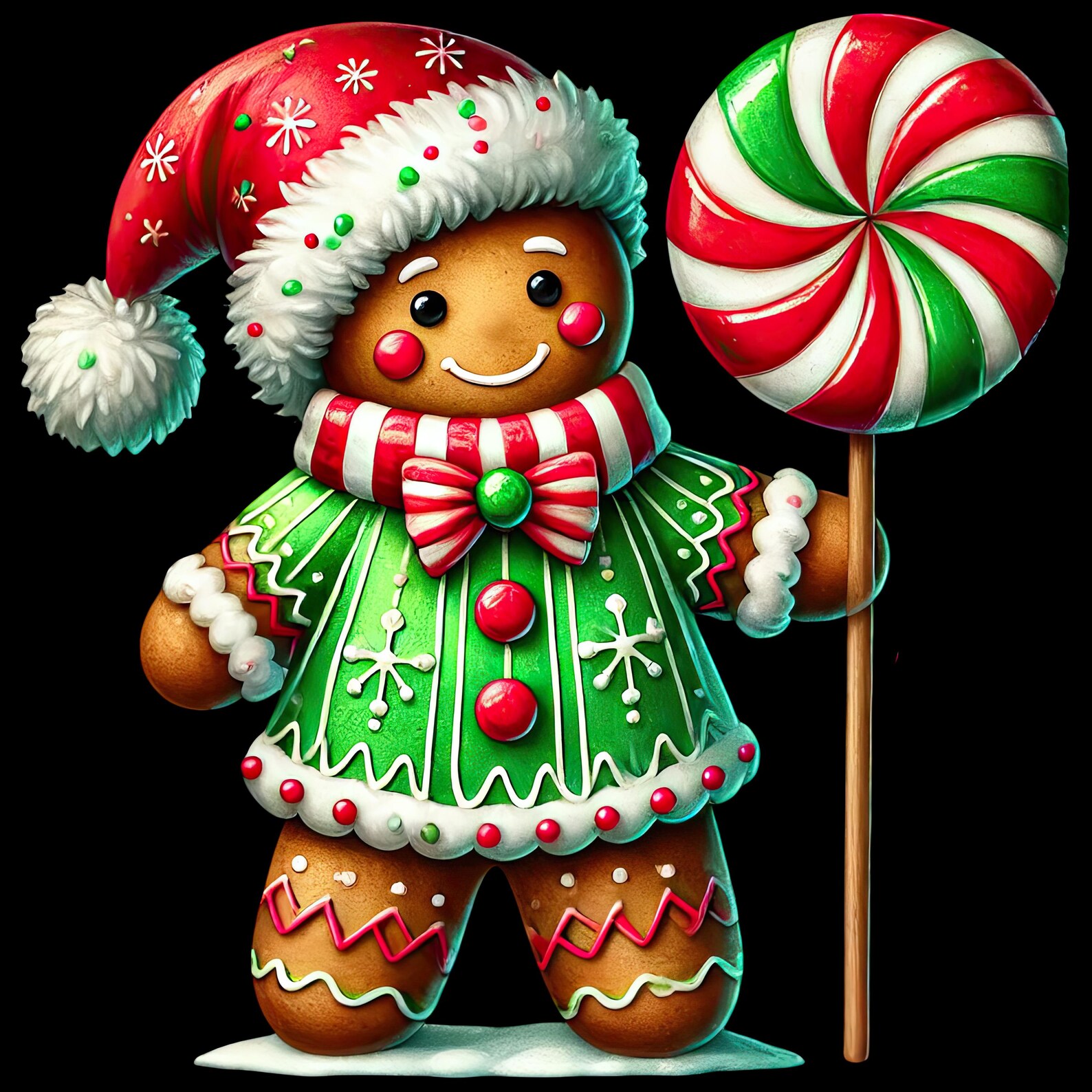 Gingerbread Men Clip Art - Etsy