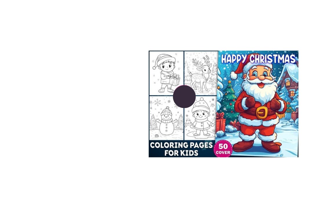 100 HAPPY Christmas Coloring Pages - Etsy