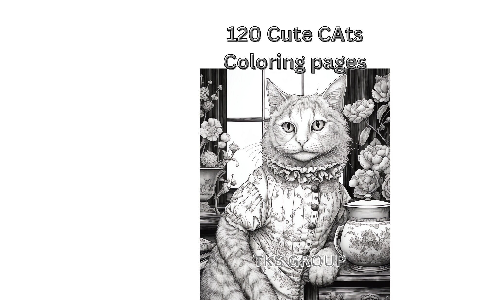 120cut Cats Coloring Pages for Stress Relief - Etsy