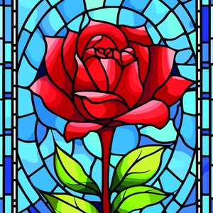 180 Stain Glass Flowers Coloring Pages - Etsy