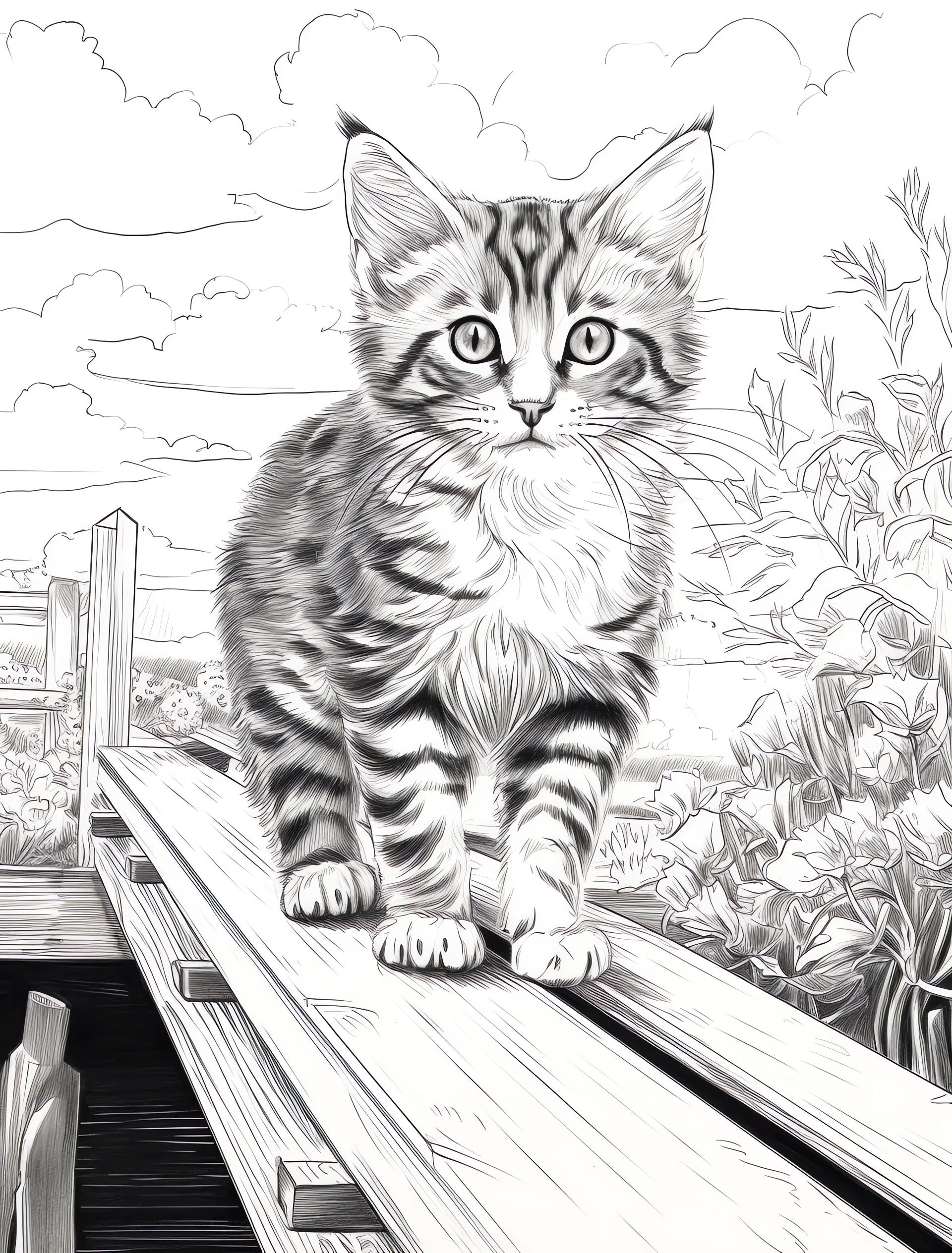 120cut Cats Coloring Pages for Stress Relief - Etsy