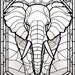 100 Stained Glass Animal Coloring Pages - Etsy