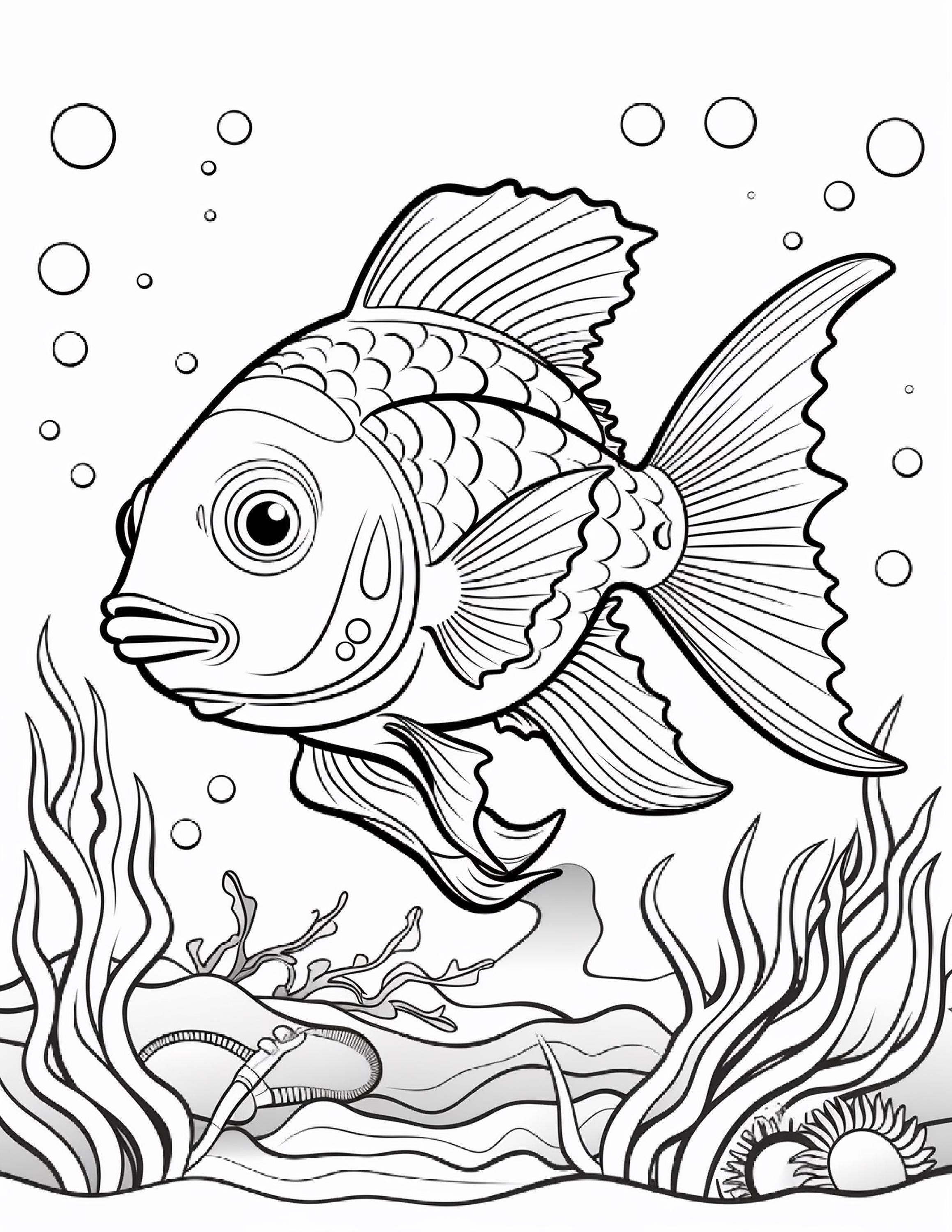 Ocean Creatures Coloring Pages - Etsy