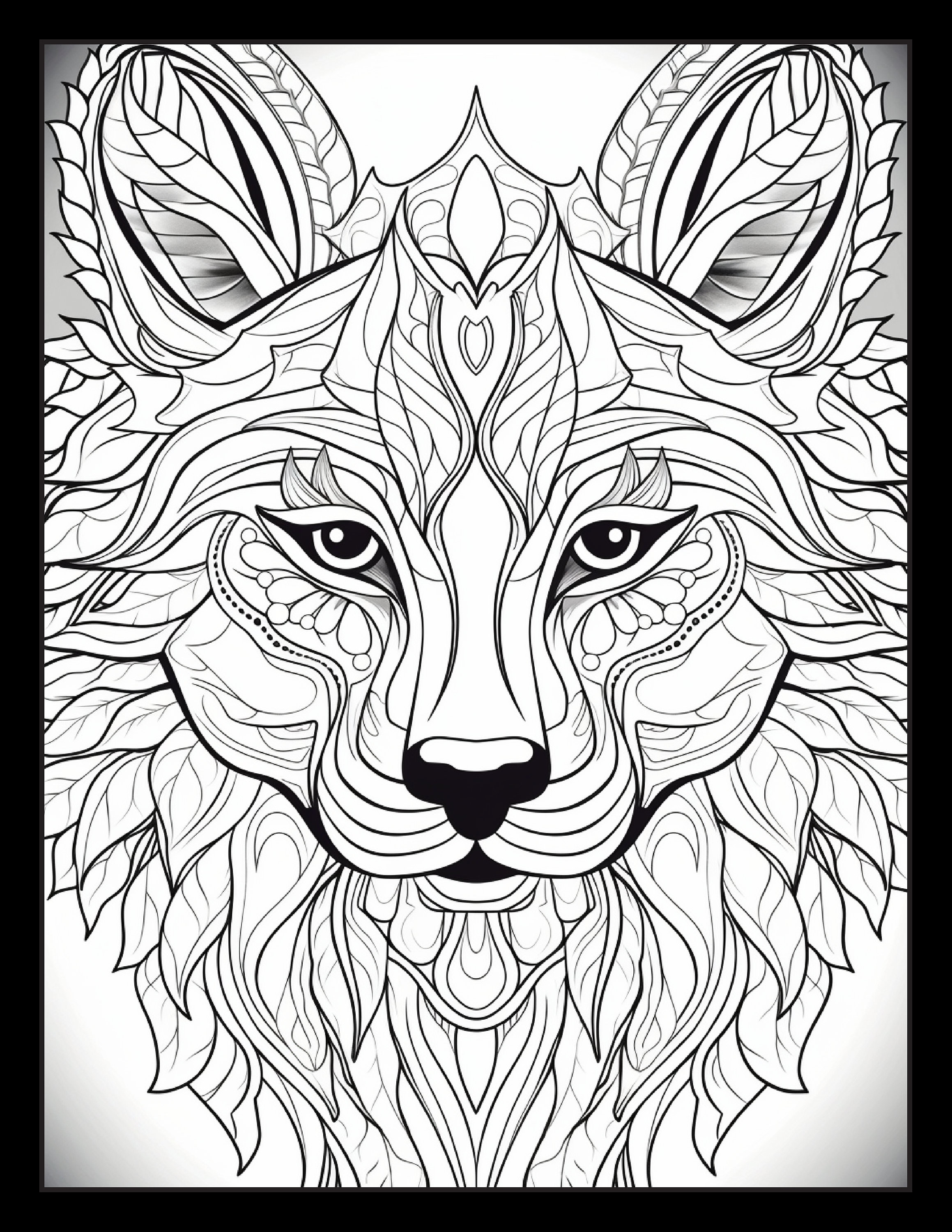 Animal Mandala Coloring Pages - Etsy