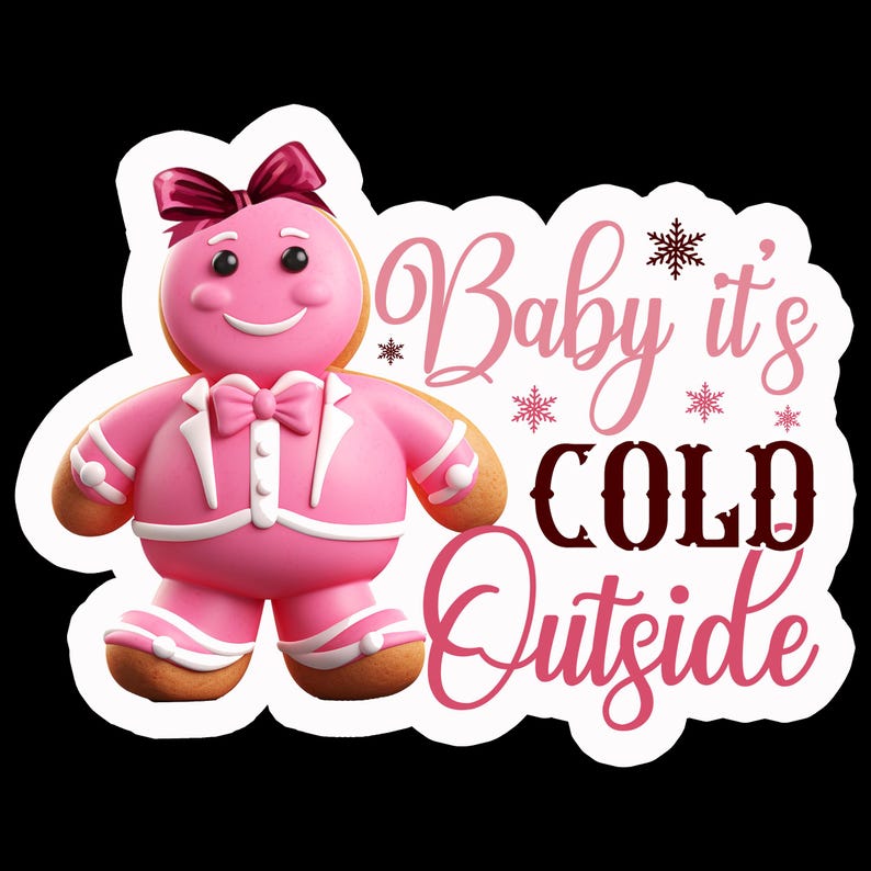 Pink Christmas Stickers - Etsy