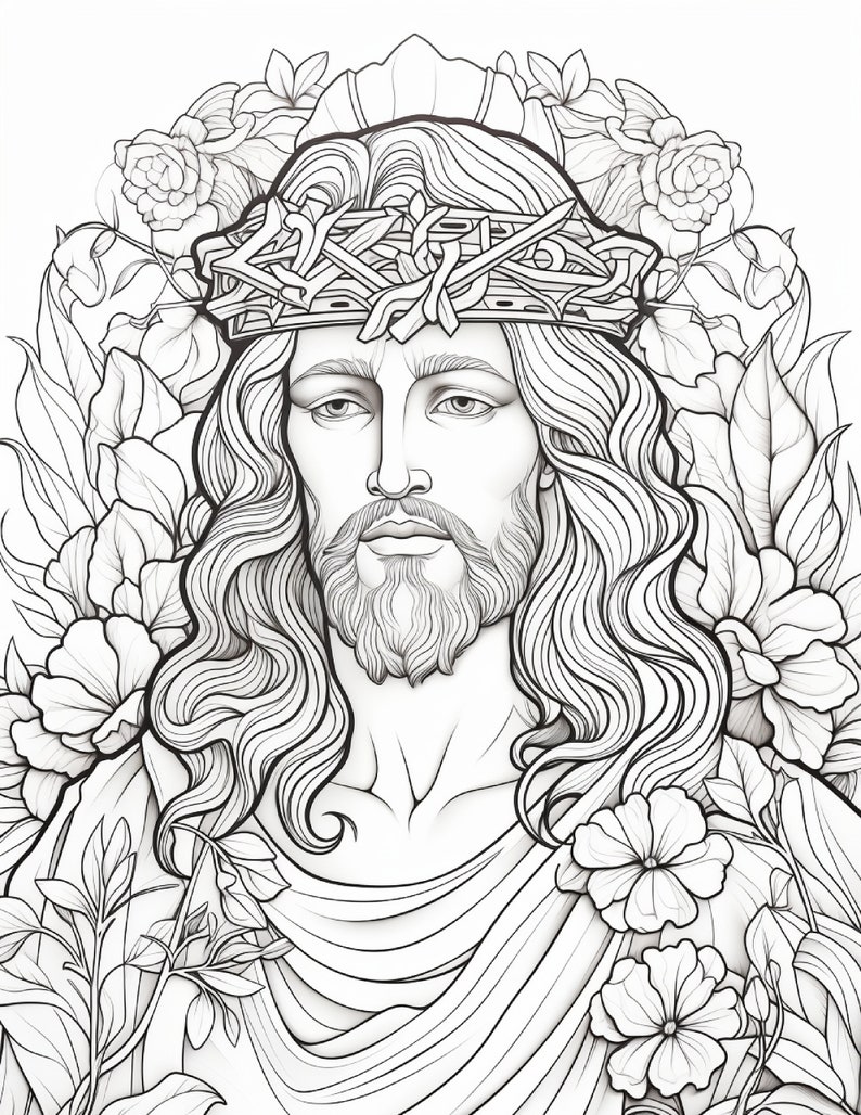 100 Bible Coloring Pages - Etsy