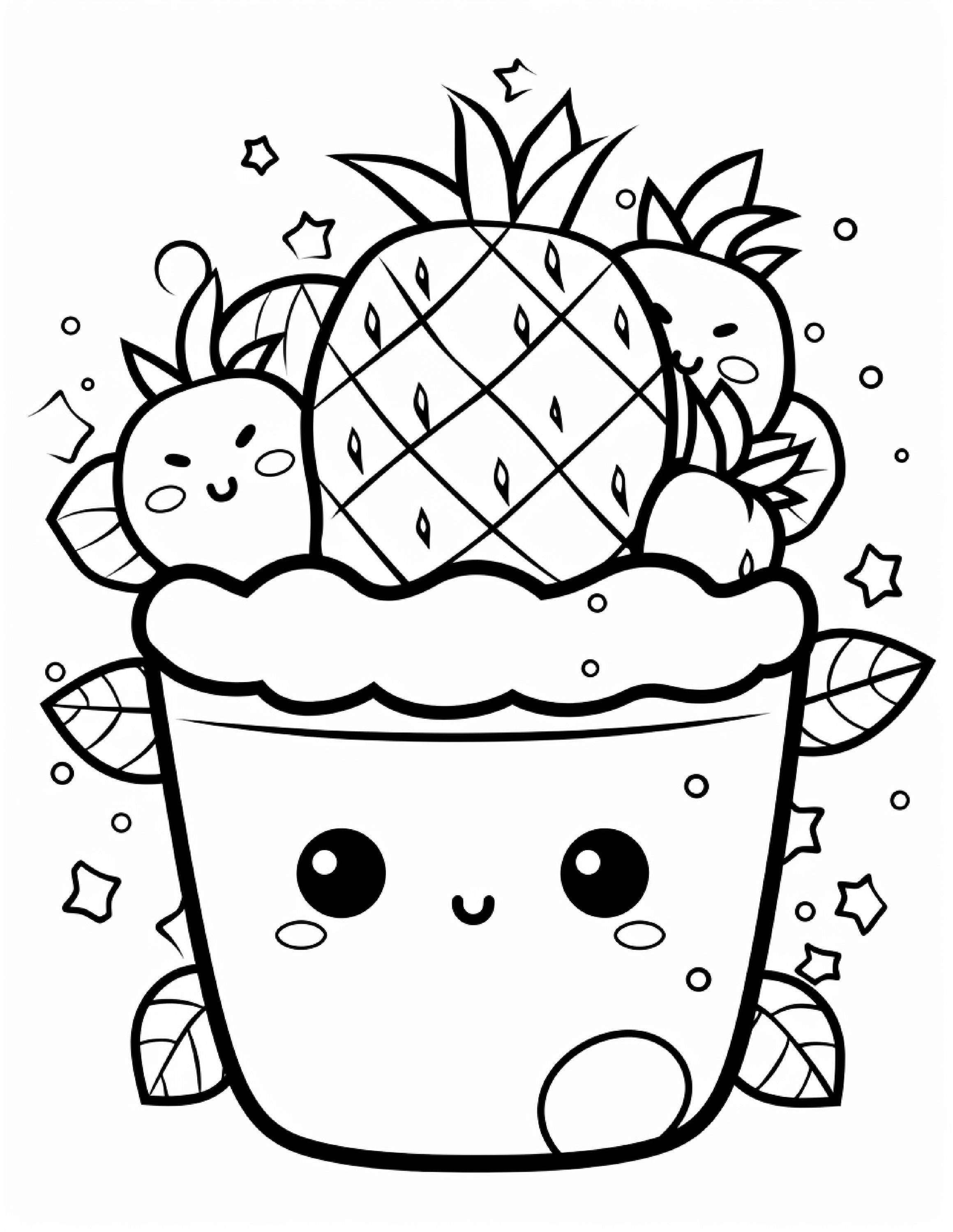 137 Kawaii Coloring Pages for Hours of Fun - Etsy