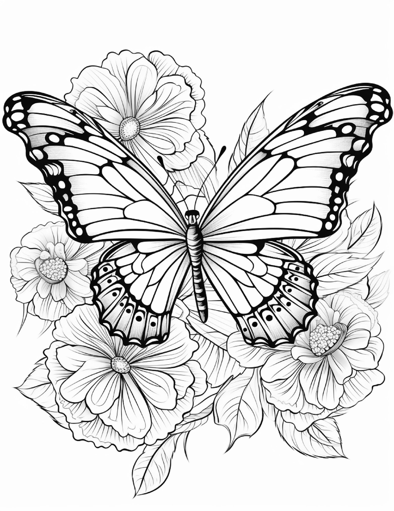 140 Butterflies Coloring Pages - Etsy