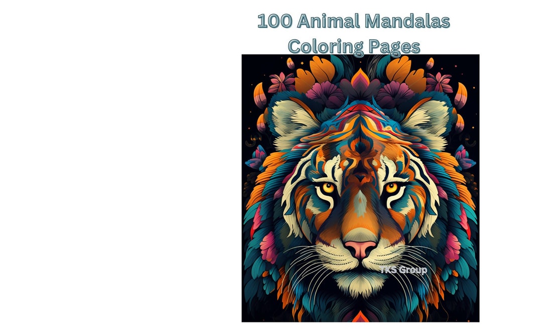 100 Animal Mandalas Coloring Pages - Etsy