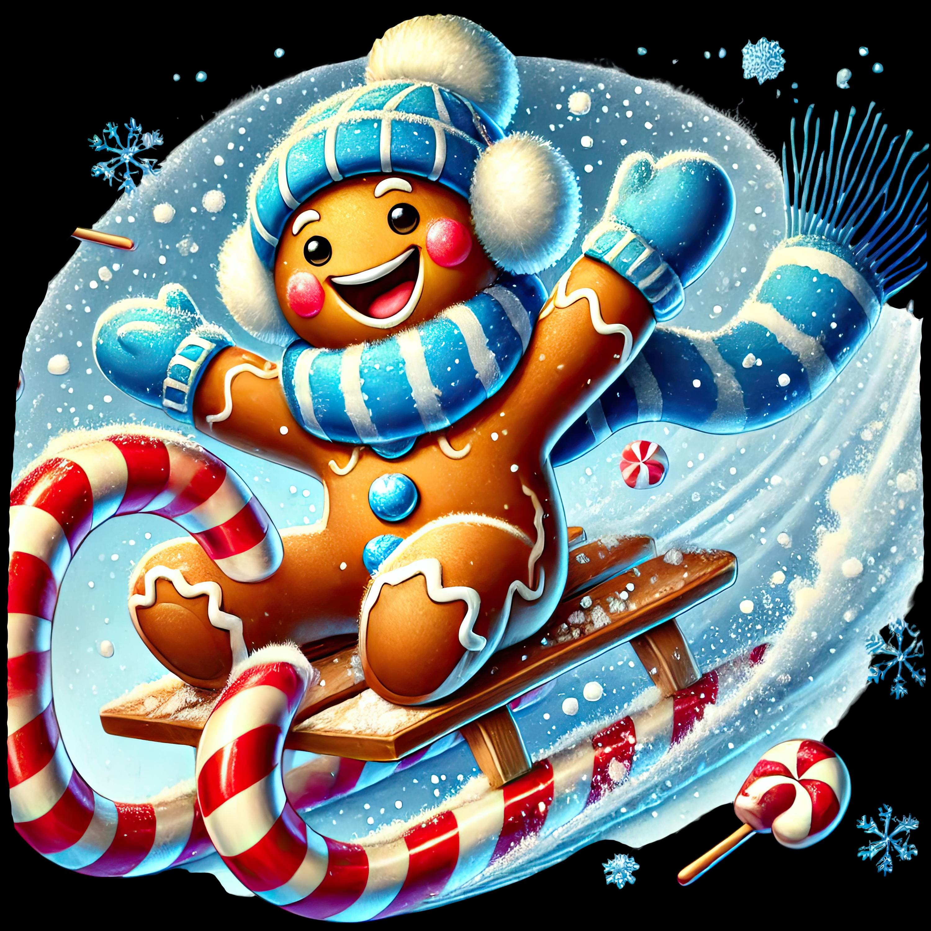 Gingerbread Men Clip Art - Etsy