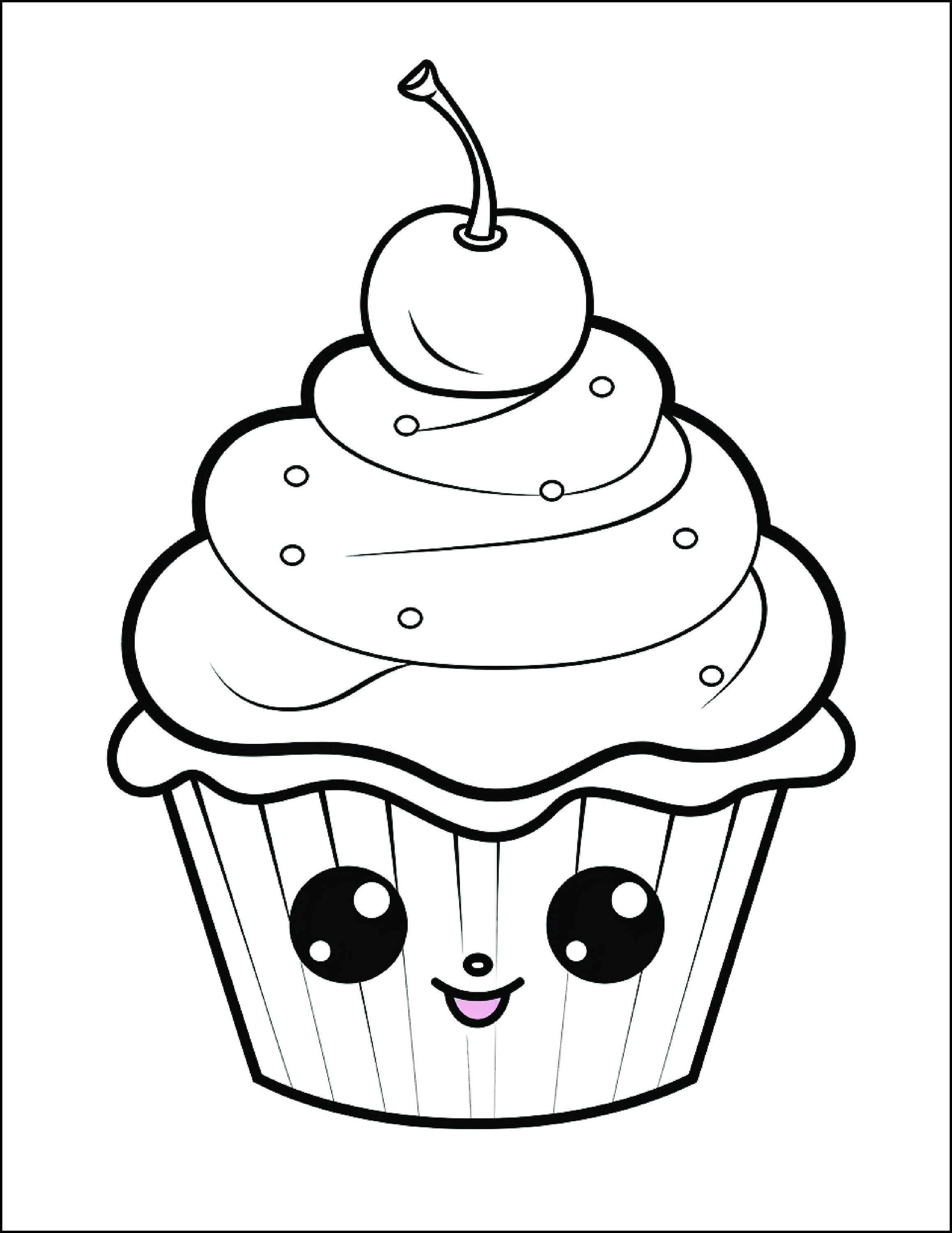 100 Fun Cupcakes to Color - Etsy