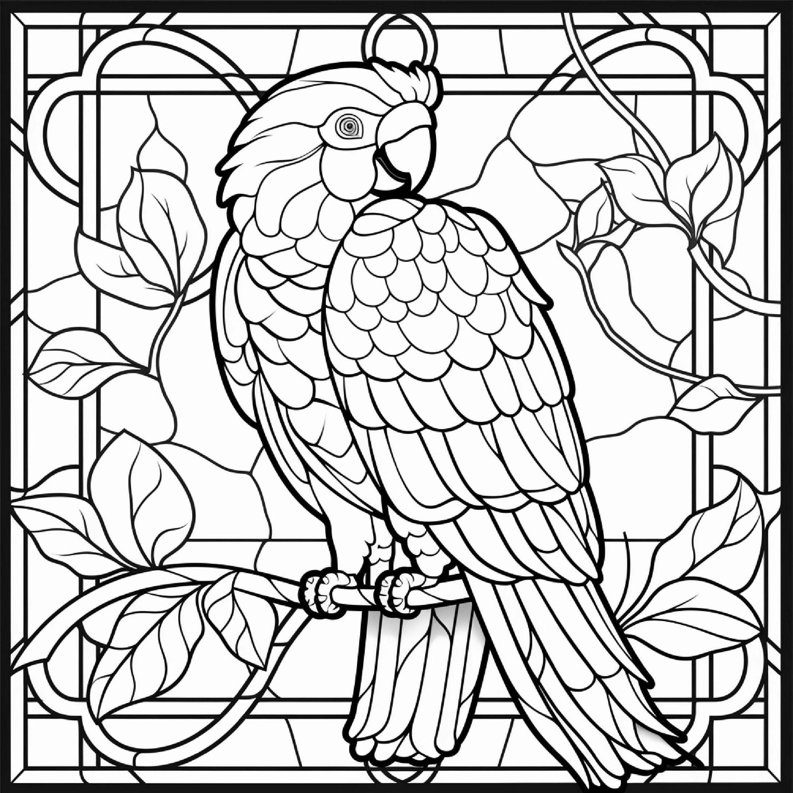 100 Stained Glass Birds - Etsy